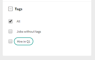 Organize your Job Postings with Tags – Talentera